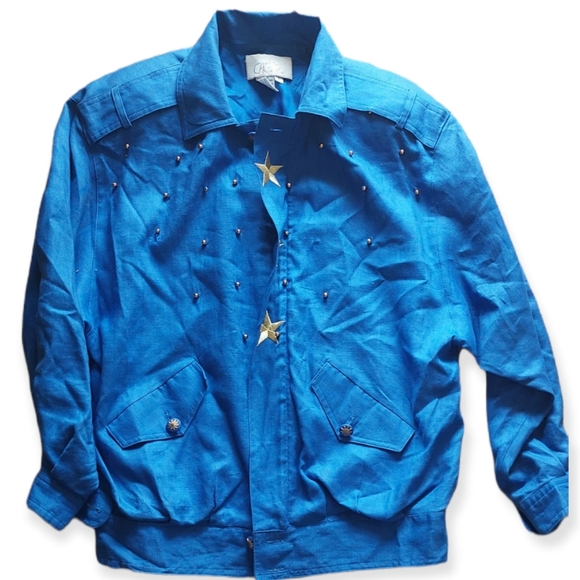 Cache | Jackets & Coats | Vintage Cache Blue Jacket | Poshmark